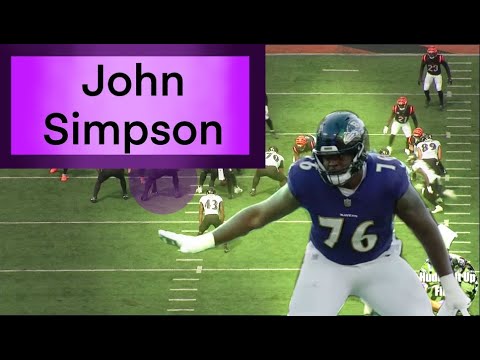 John Simpson Highlights - LG - STRONG STRENGTH - Baltimore Ravens 2023 ...