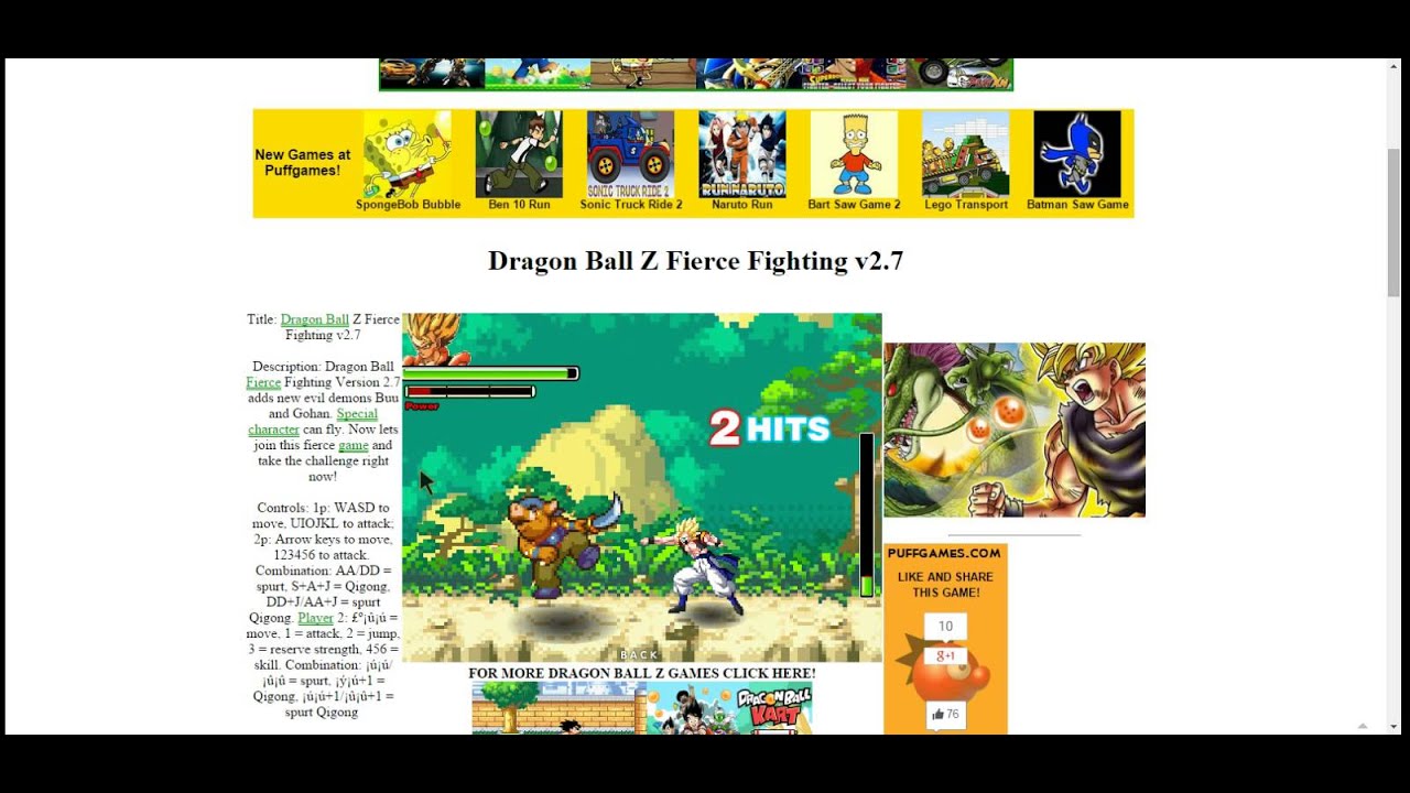 dbz fierce fighting v2.7 - YouTube