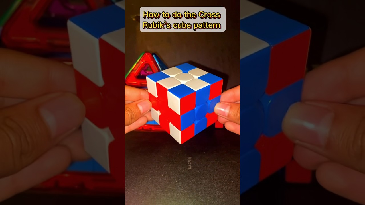 Cross Rubik’s cube pattern | Tutorial #shorts #rubikscube #pattern ...
