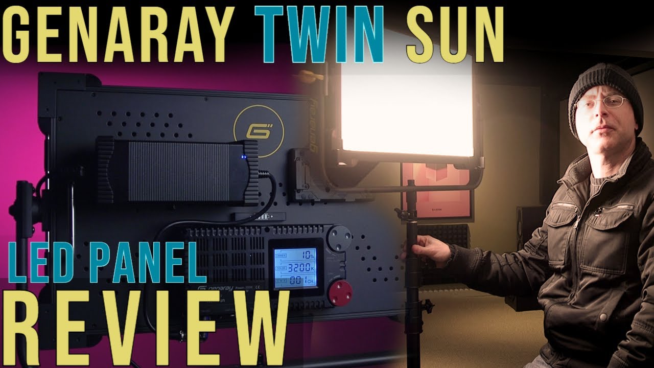 Genaray Twin Sun 2x1 Bi-Color Soft LED Panel Complete Review - YouTube