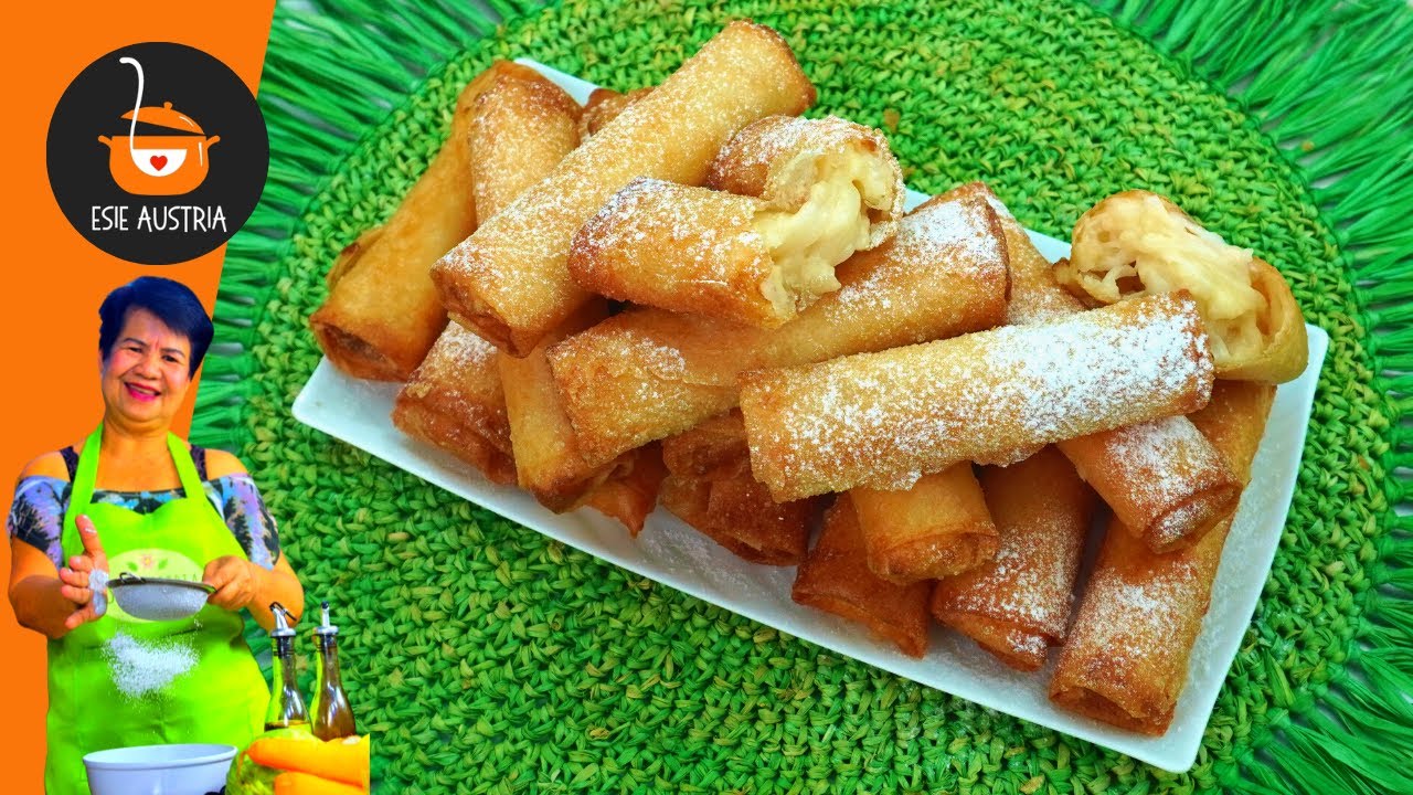 CHEESY BUKO ROLL | BUKO CHEESE LUMPIA PIE | MERIYENDANG PINOY | ESIE ...