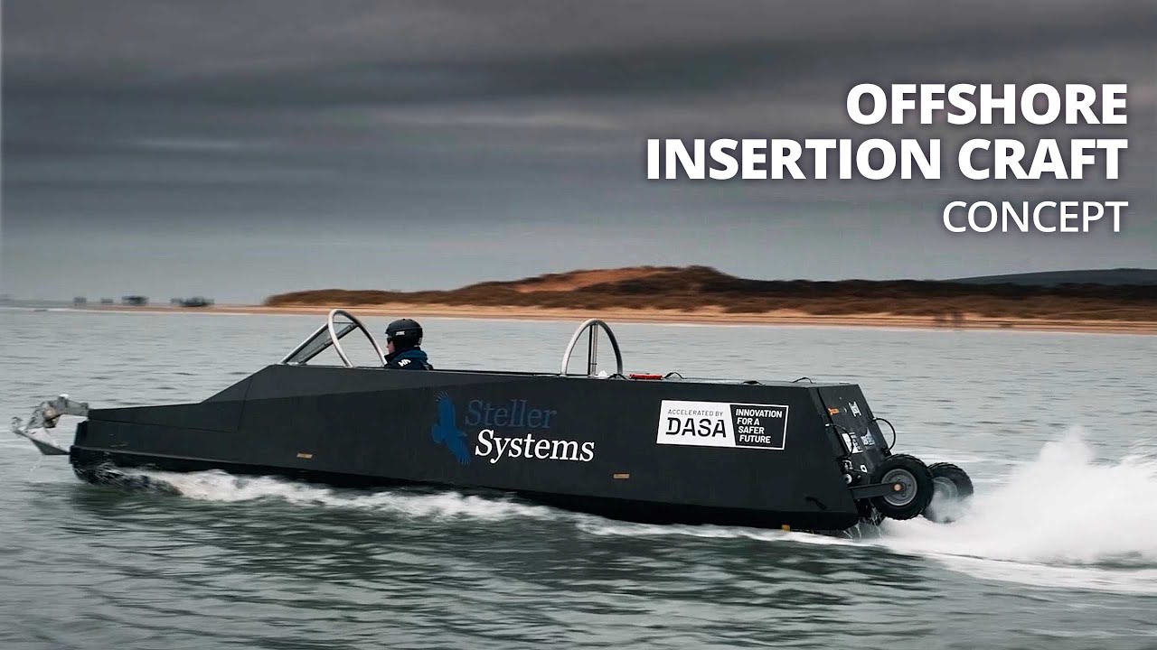 Steller Systems Offshore Insertion Craft concept demonstrator - YouTube