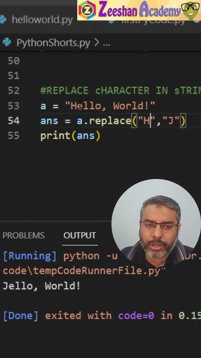Python Shorts 22: String Replce Function in #python #pythonforbeginners #shorts - YouTube