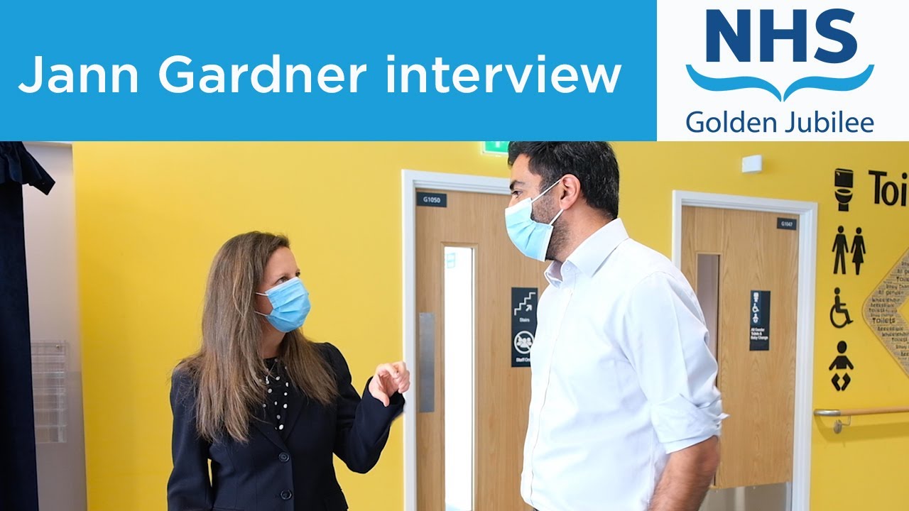 Jann Gardner thanks Humza Yousaf for formally opening the NHS Golden ...