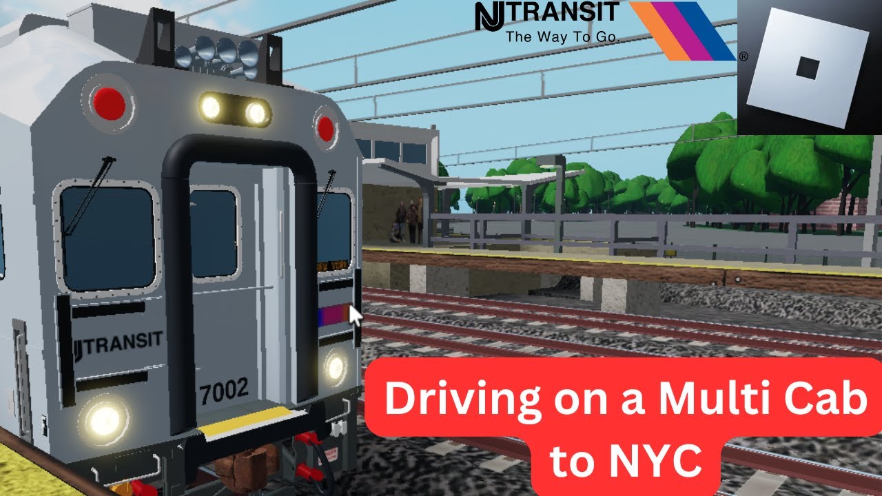 Northeast Corridor NJ Transit Roblox driving to New York Penn Station ...