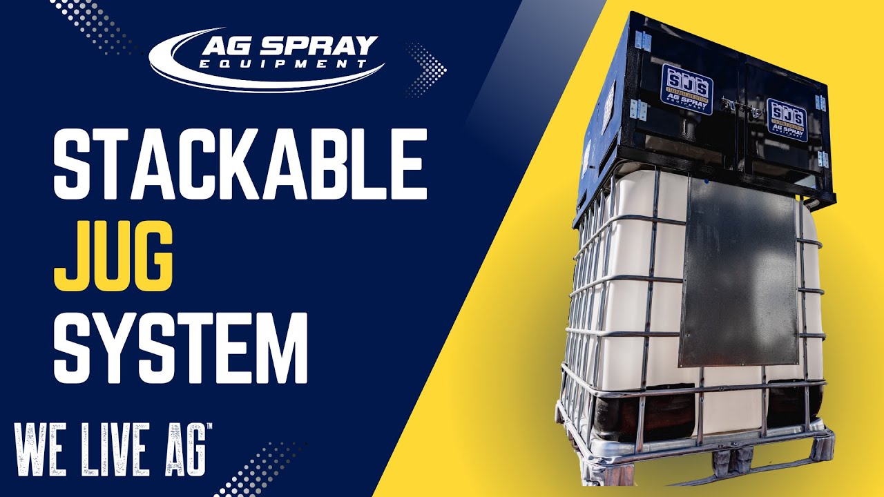 Ag Spray - Stackable Jug Storage System (SJS) - YouTube