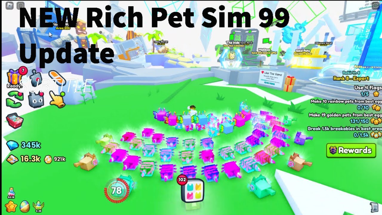 New Pet Sim 99 Update - YouTube