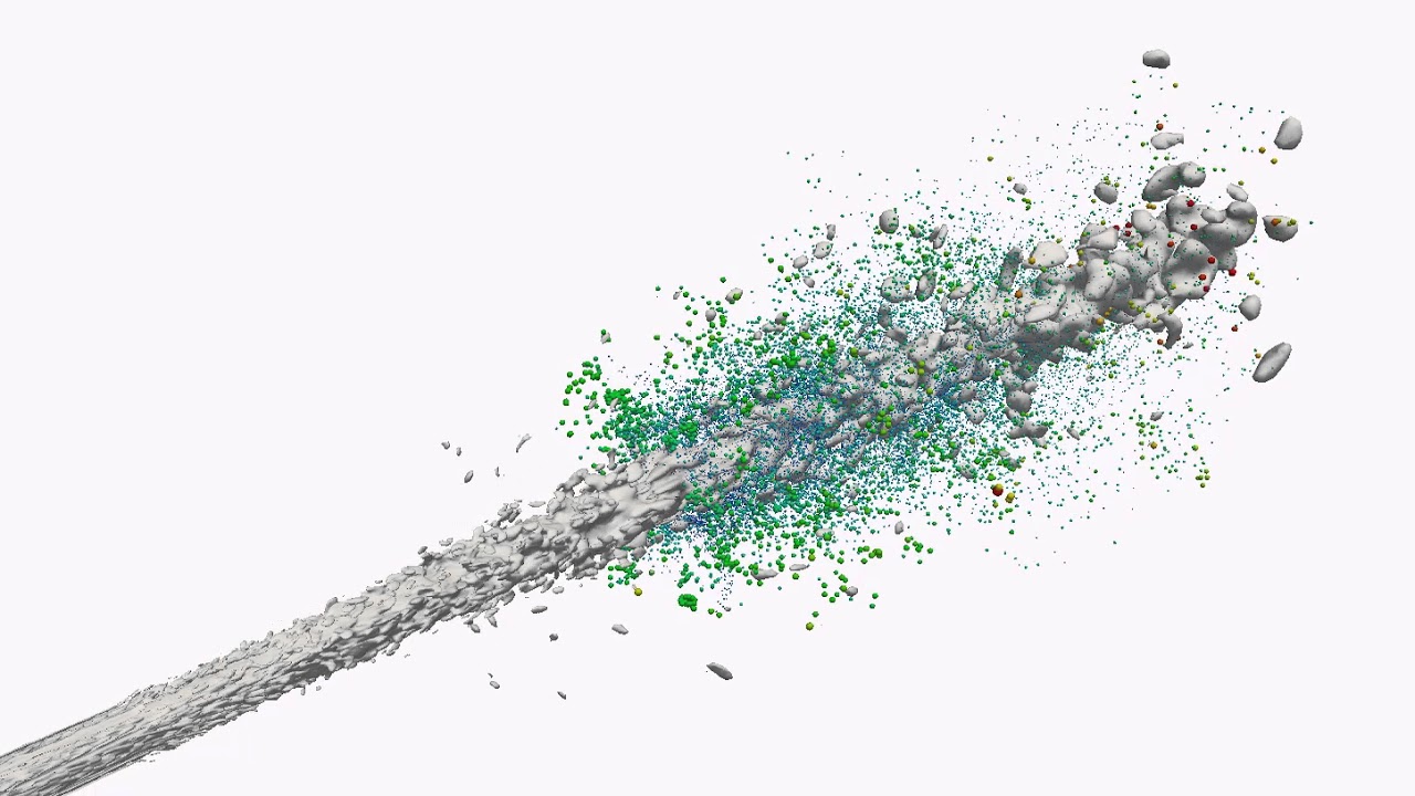 Simultaneous simulation of primary and secondary spray atomisation ...
