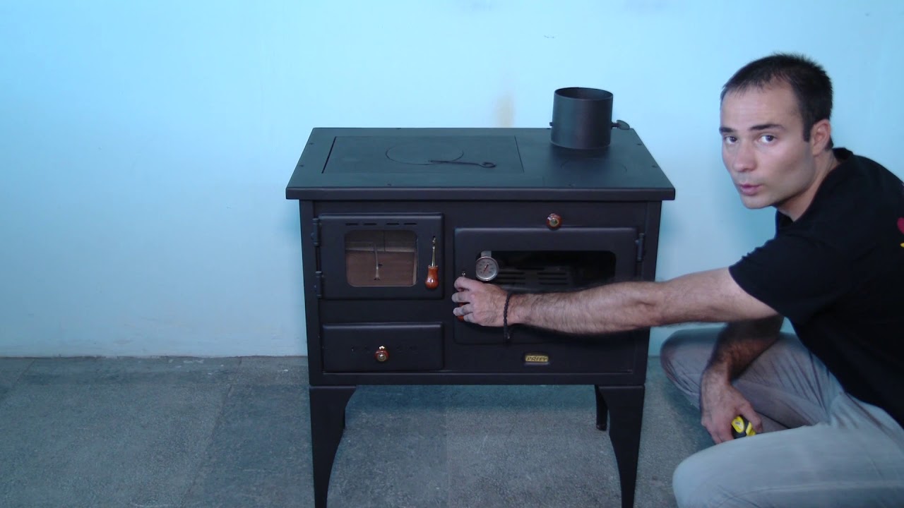 Presentation of Wood Cooker Stove Prity 1P34L - YouTube