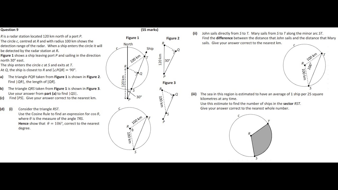 Question 9 solutions for 2019 leaving cert Paper 2 Ordinary level - YouTube