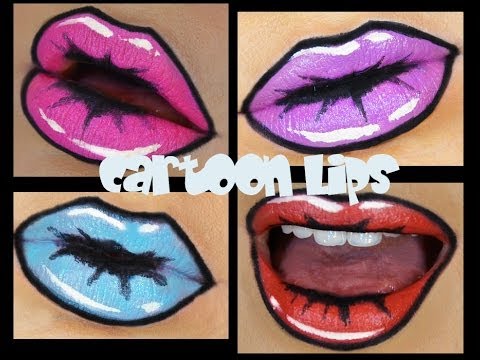 Cartoon Lips / Labios de Comic ! - YouTube