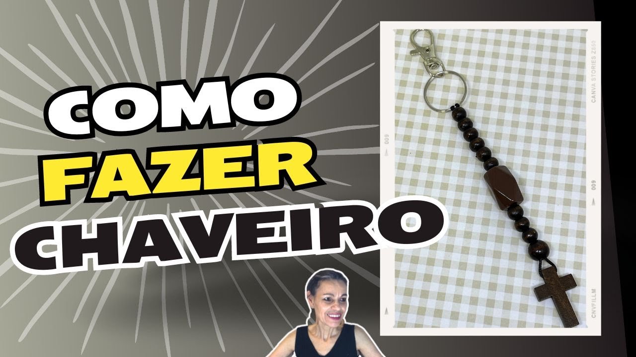Como Fazer Chaveiro - passo a passo | Sonia Maria Arte - YouTube