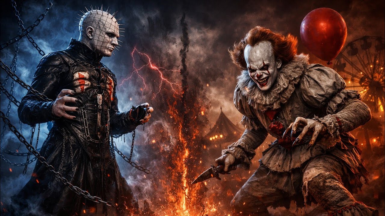 Pinhead vs Pennywise — Chains of Pain vs Cosmic Fear | Epic Horror ...