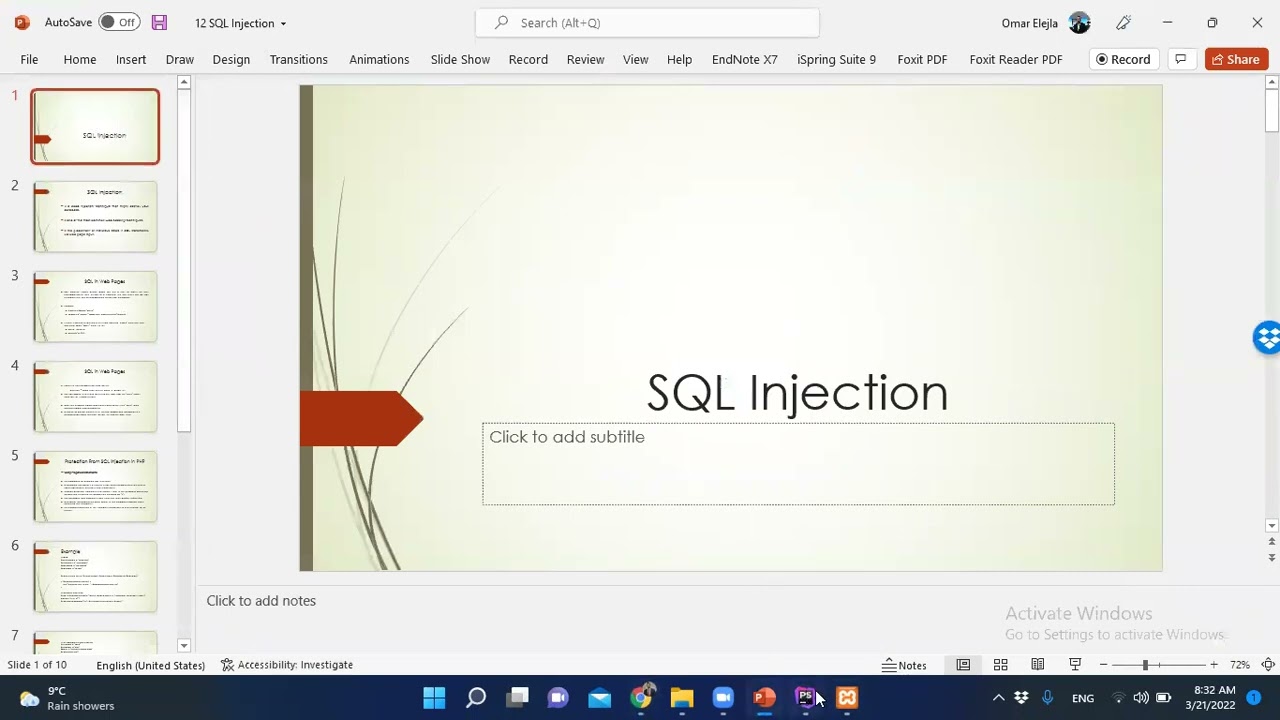 web 2 Lecture 09 SQL injection and Cookies & Session - YouTube