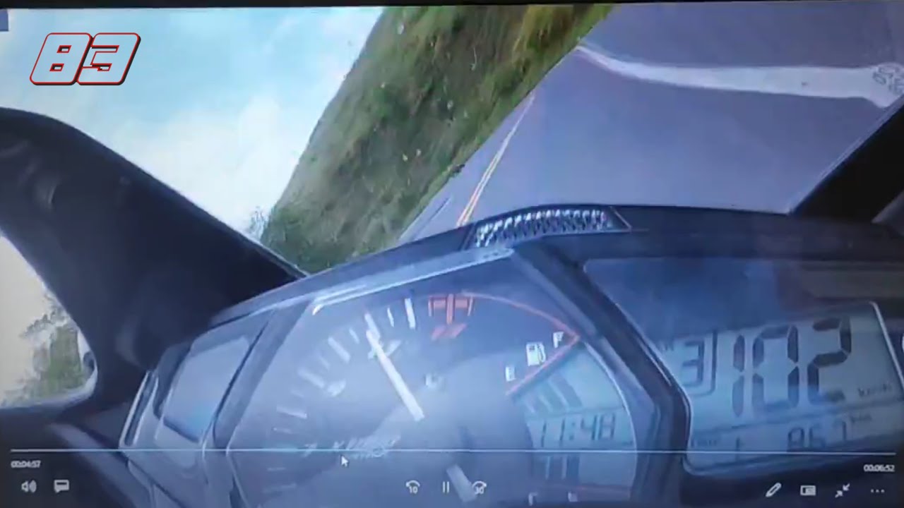 Yamaha R3 crash! Queda de Yamaha R3 na serra, escorregou de traseira ...