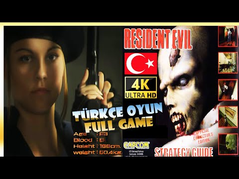 Resident Evil 1996 Türkçe Yama | Jill Valentine | 4K 60 FPS | Full Game - Tam Oyun | No Commentary