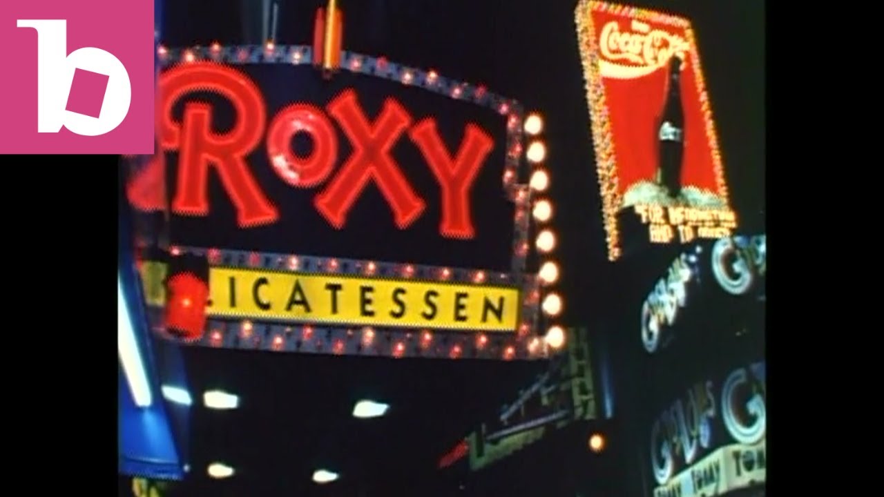 The Roxy Sign, Times Square, New York City, 1993 - YouTube