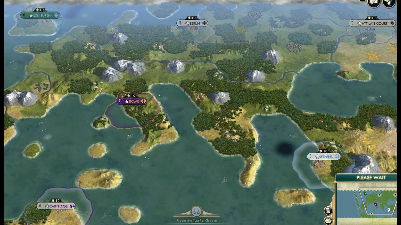 CIV 5 AI BATTLE ROME EXTENDED UNIVERSE - YouTube