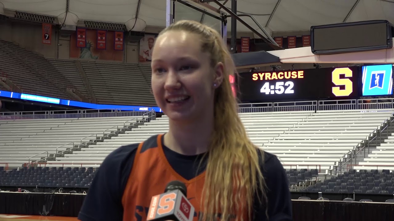 Digna Strautmane Interview | NCAA Practice Day - YouTube