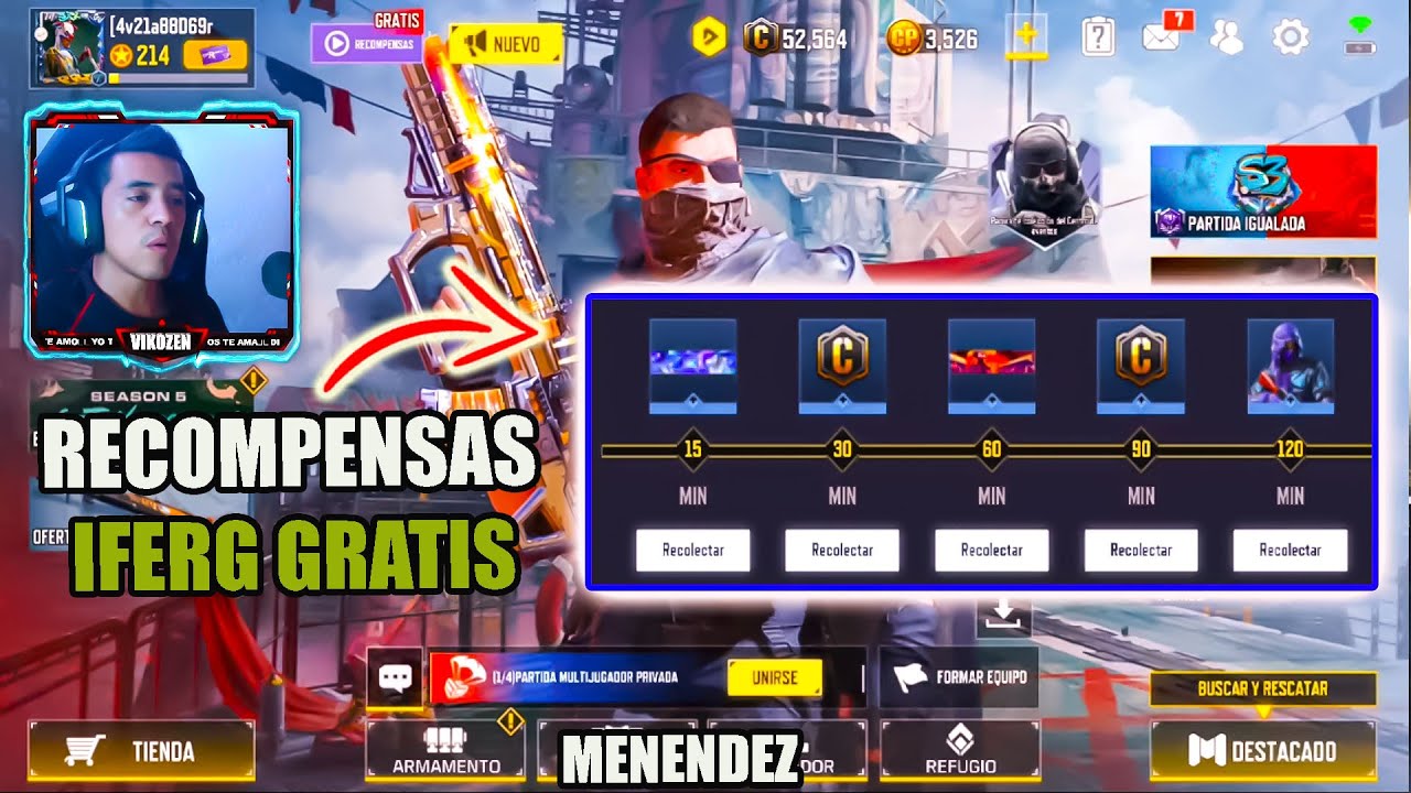 RAPIDO!! RECLAMA LAS RECOMPENSAS GRATIS DE IFERG LIVE STREAM TAKEOVER ...