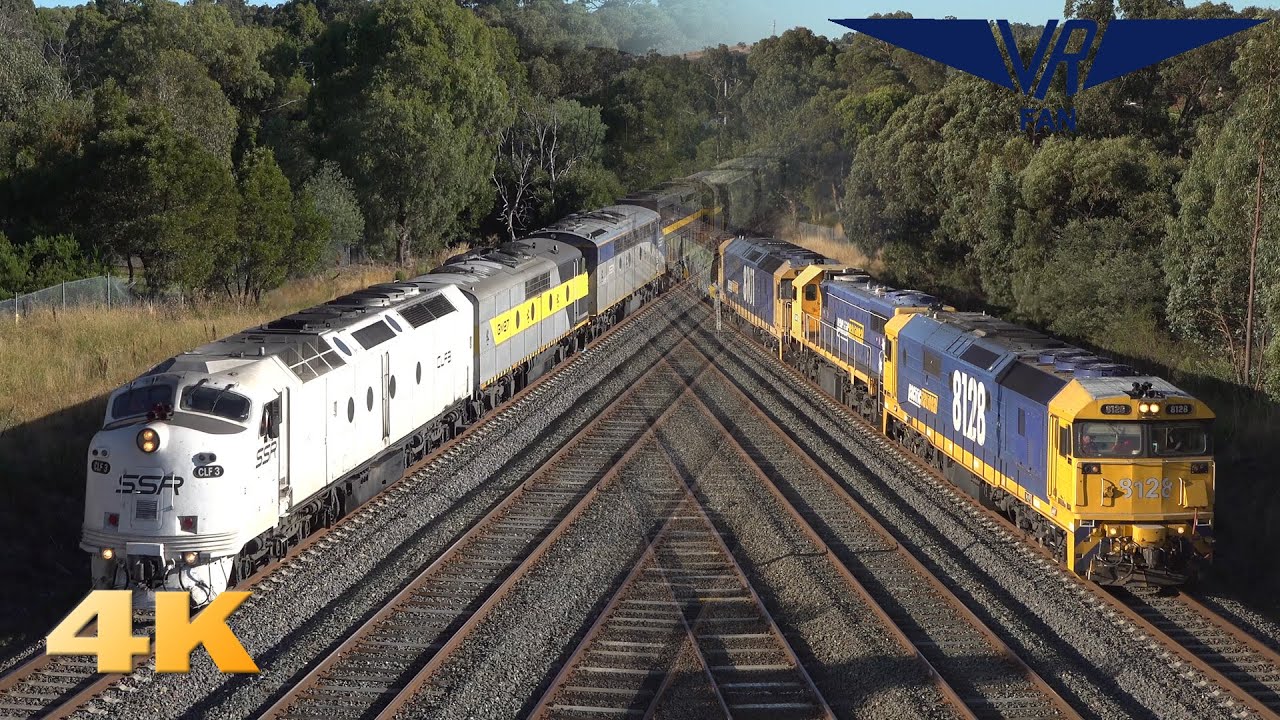 Trains over the Dividing Range at Wandong: Australian Trains in 4K ...