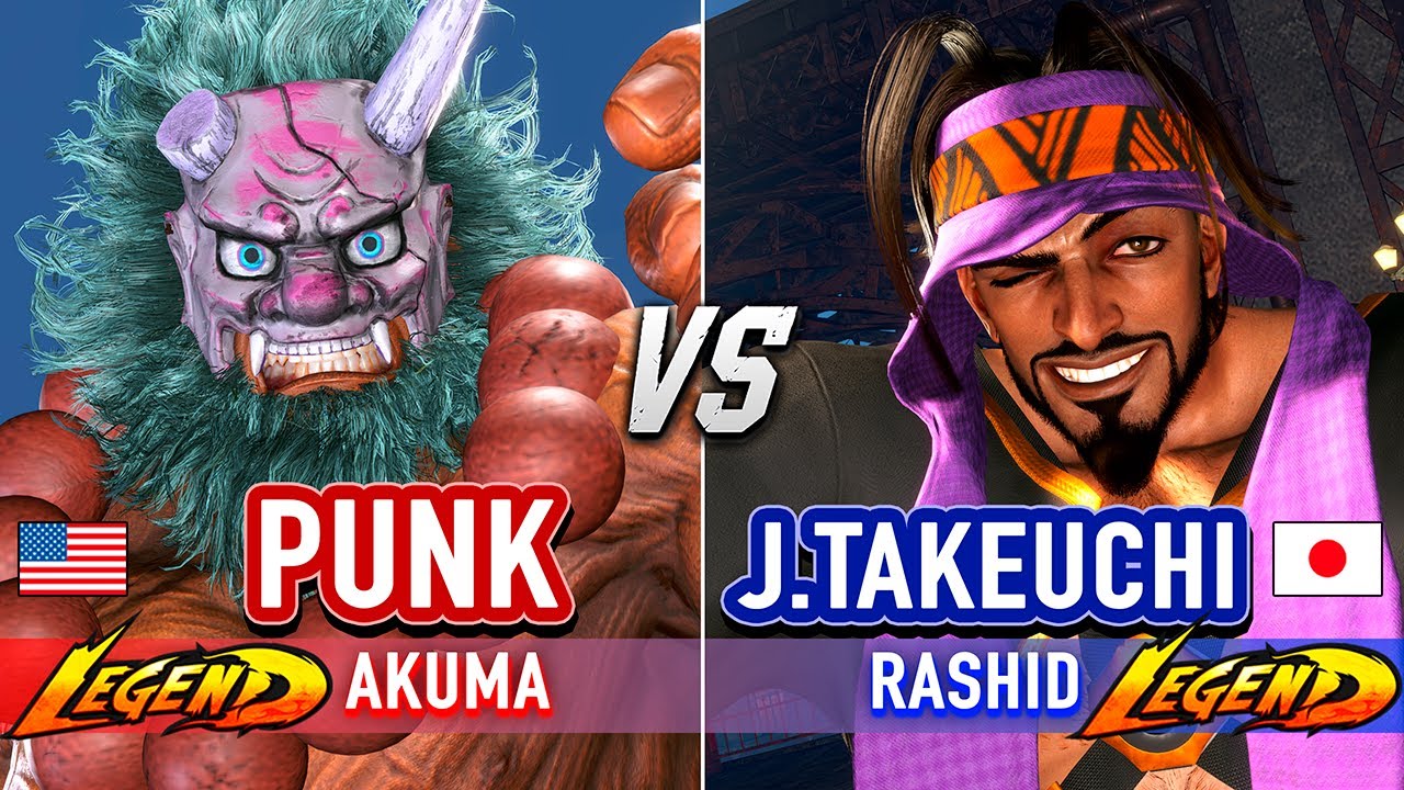 SF6 🔥 PUNK (Akuma) vs JOHN TAKEUCHI (Rashid) 🔥 Street Fighter 6 High ...