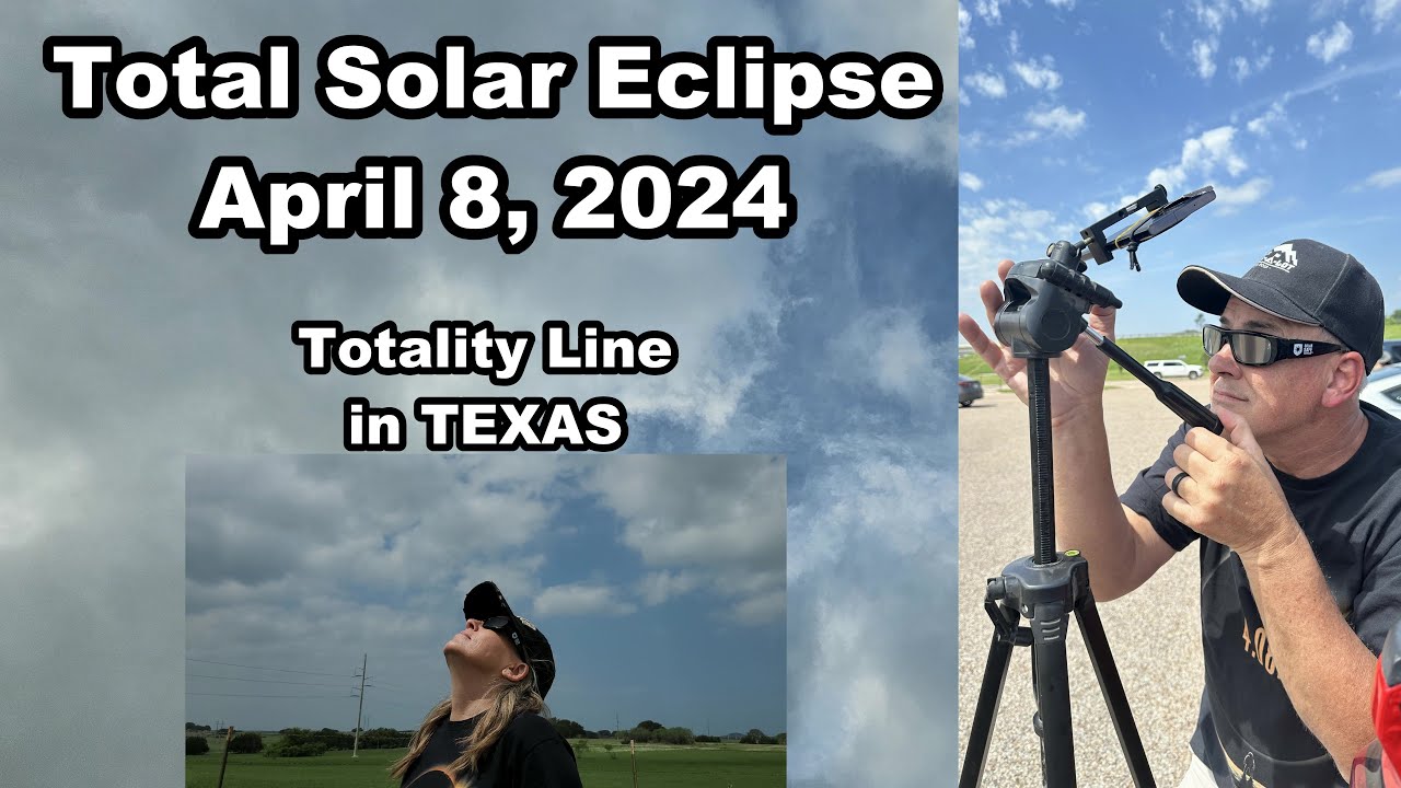 Total Solar Eclipse 2024 from Totality Line in Texas. #eclipse # ...