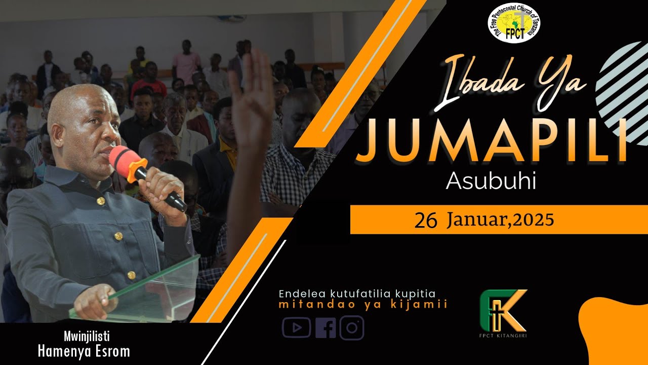 🔴🆕LIVE- IBADA YA JUMAPILI ASUBUHI | MWJ, HAMENYA ESROM | FPCT KITANGIRI ...