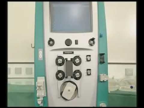 Prismaflex dialysis machine priming - YouTube