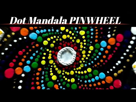 Dot Mandala PINWHEEL Design Step By Step Tutorial ...