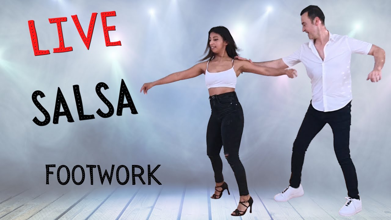 LIVE SALSA FOOTWORK BASI Y DEISY - YouTube
