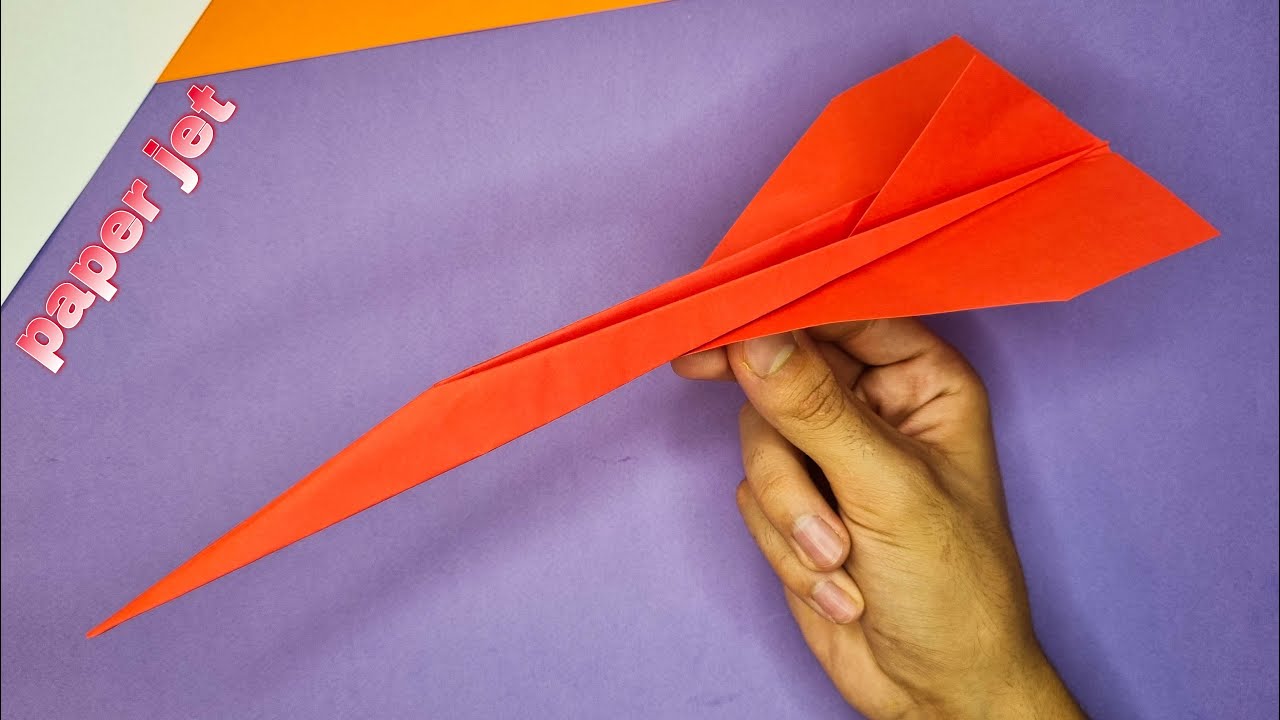 How to Make an EASY Jet Paper Airplane that Flies REALLY Fast - YouTube