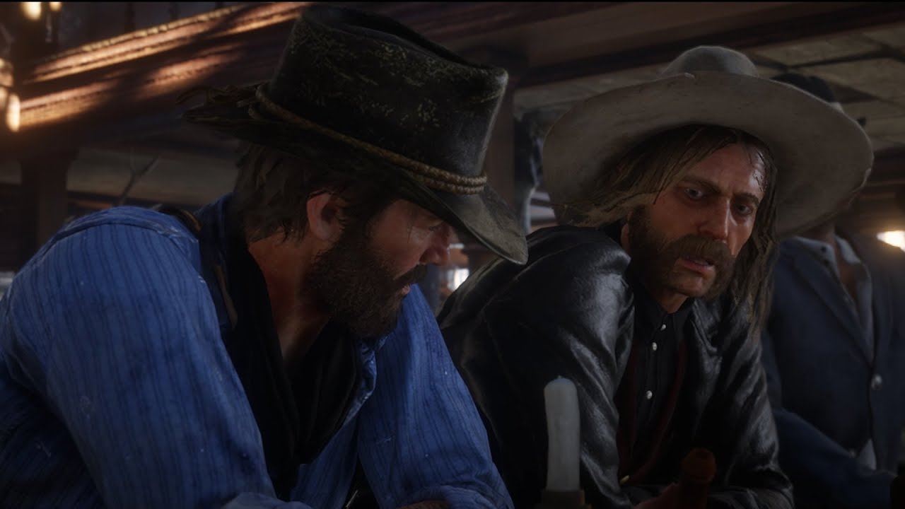 Arthur Drinking With Micah Mod Mission Model Swap Red Dead Redemption 2