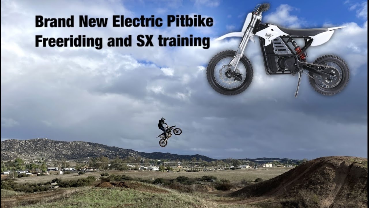 Riding the New Ripz E-pitbike, Freeriding, and SX training - YouTube