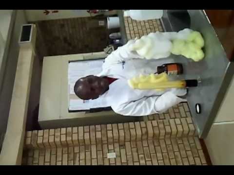 KI reaction with H2O2 experiment by Dr khotso and prof abel - YouTube