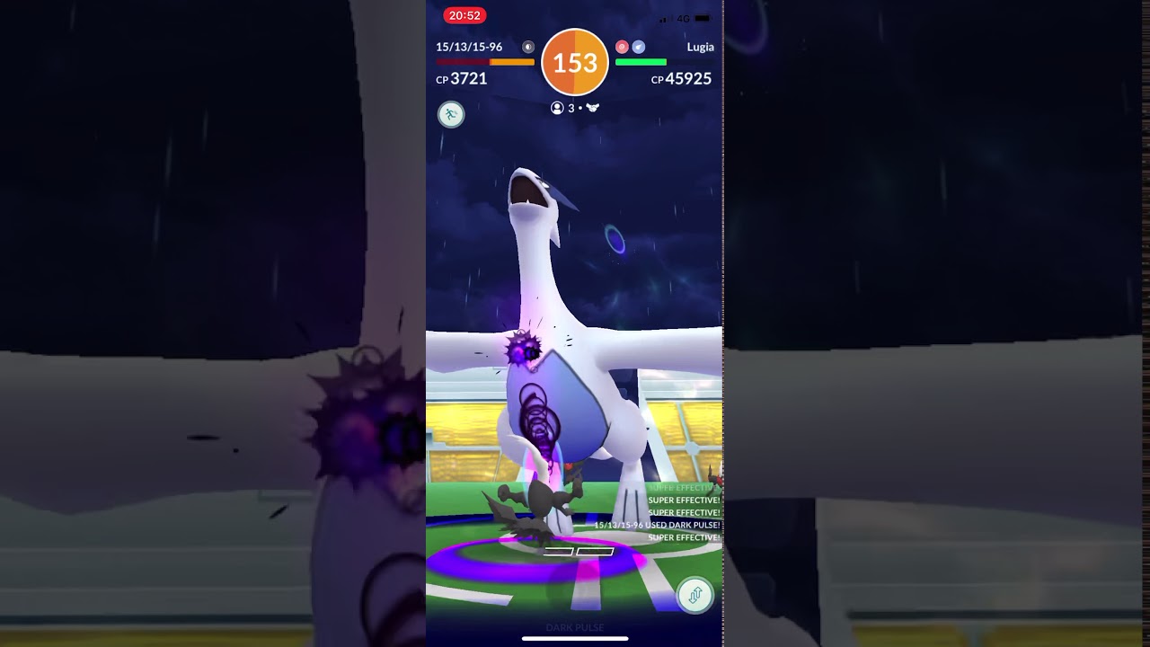 Lugia Trio (no WB) Pokemon Go - YouTube