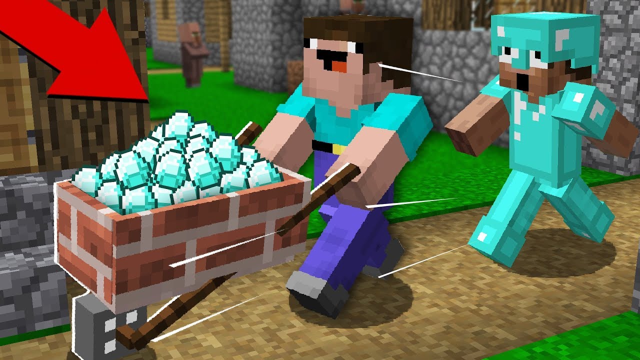 NOOB STOLE ALL TREASURES FROM PRO! in Minecraft Noob vs Pro - YouTube