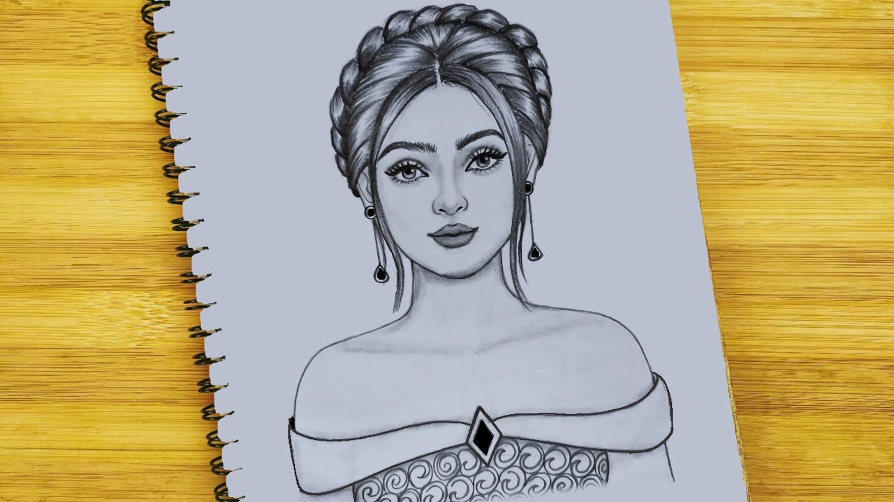 How to Draw a Girl ll Traditional Drawing ll Girl Drawing - YouTube