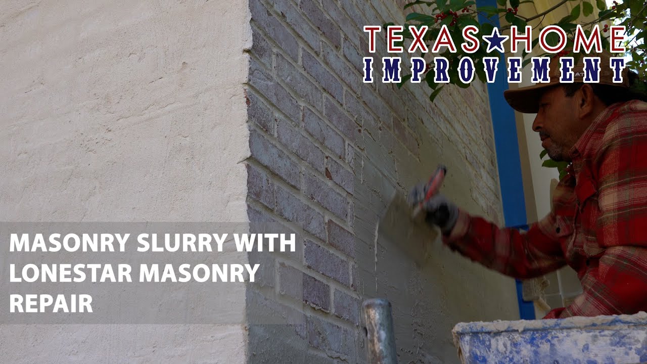Masonry Slurry with Lonestar Masonry Repair - YouTube
