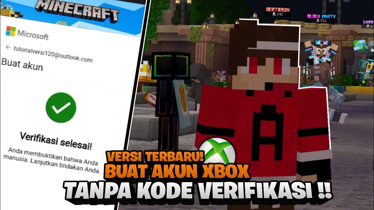 CARA MEMBUAT/LOGIN AKUN XBOX DI MINECRAFT 1.20+ TANPA KODE VERIFIKASI ...