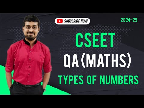CSEET - Paper 4 - QA - Types of Numbers - Free Lecture - Live - 2024-25 ...