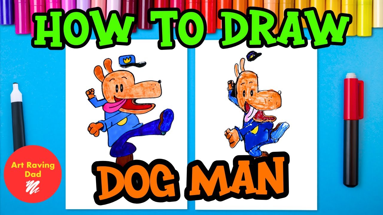 How To Draw Dog Man | The Dog Man Movie - YouTube