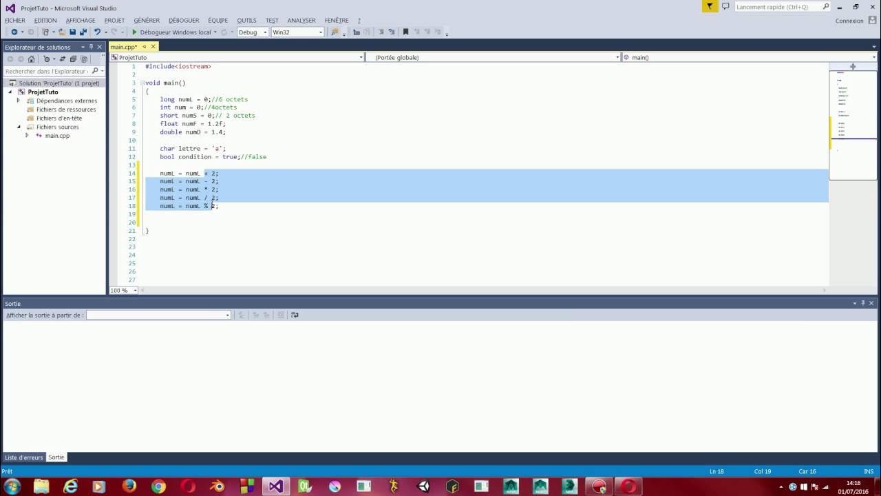 Apprendre le C++ [2] Les opérateurs - YouTube