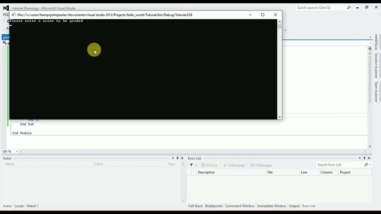 VB Net Console Programming 3 - YouTube