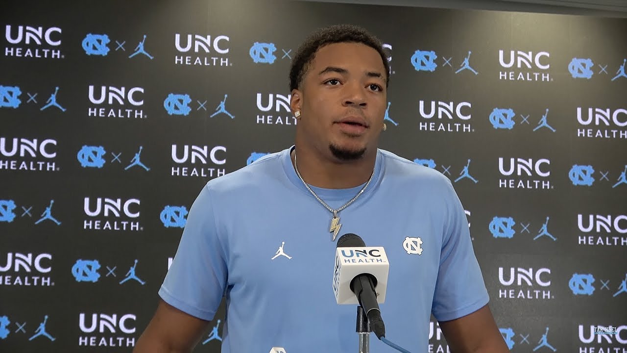 UNC Football: LB Cedric Gray App State Postgame Interview - YouTube