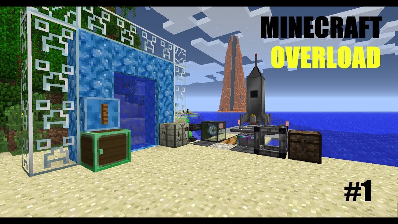 Minecraft Overload Modpack 1.6.4. Ep 1 "A lot of zombies" - YouTube