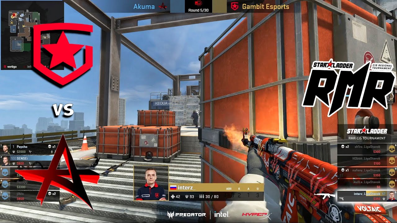 Gambit vs Akuma - StarLadder CIS RMR 2021 - ЛУЧШИЕ МОМЕНТЫ CSGO - YouTube