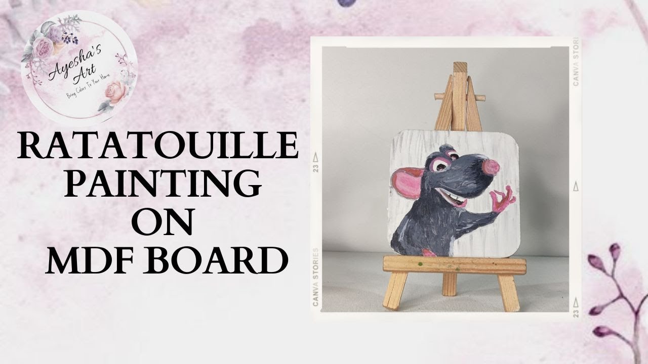 Rat Painting| ratatouille / Rat Acrylic Painting| Painting for beginners & intermediate - YouTube