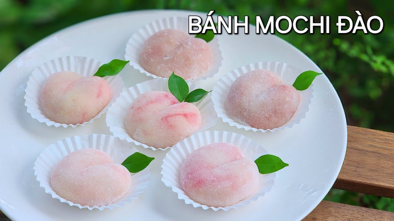 Cách làm Bánh Mochi Đào Dẻo Ngọt Chỉ Với Nguyên Liệu Đơn Giản | Hà Ly ...