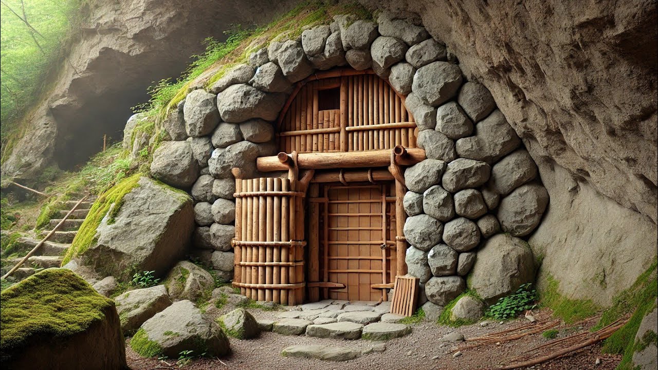 Building a Shelter in a Cave: A Solution for Wild Adventures - YouTube